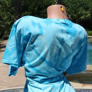 Artisan Hand Dyed | Tops | New 2628 4x Boho Hand Dyed Turquoise Tie Dye ...